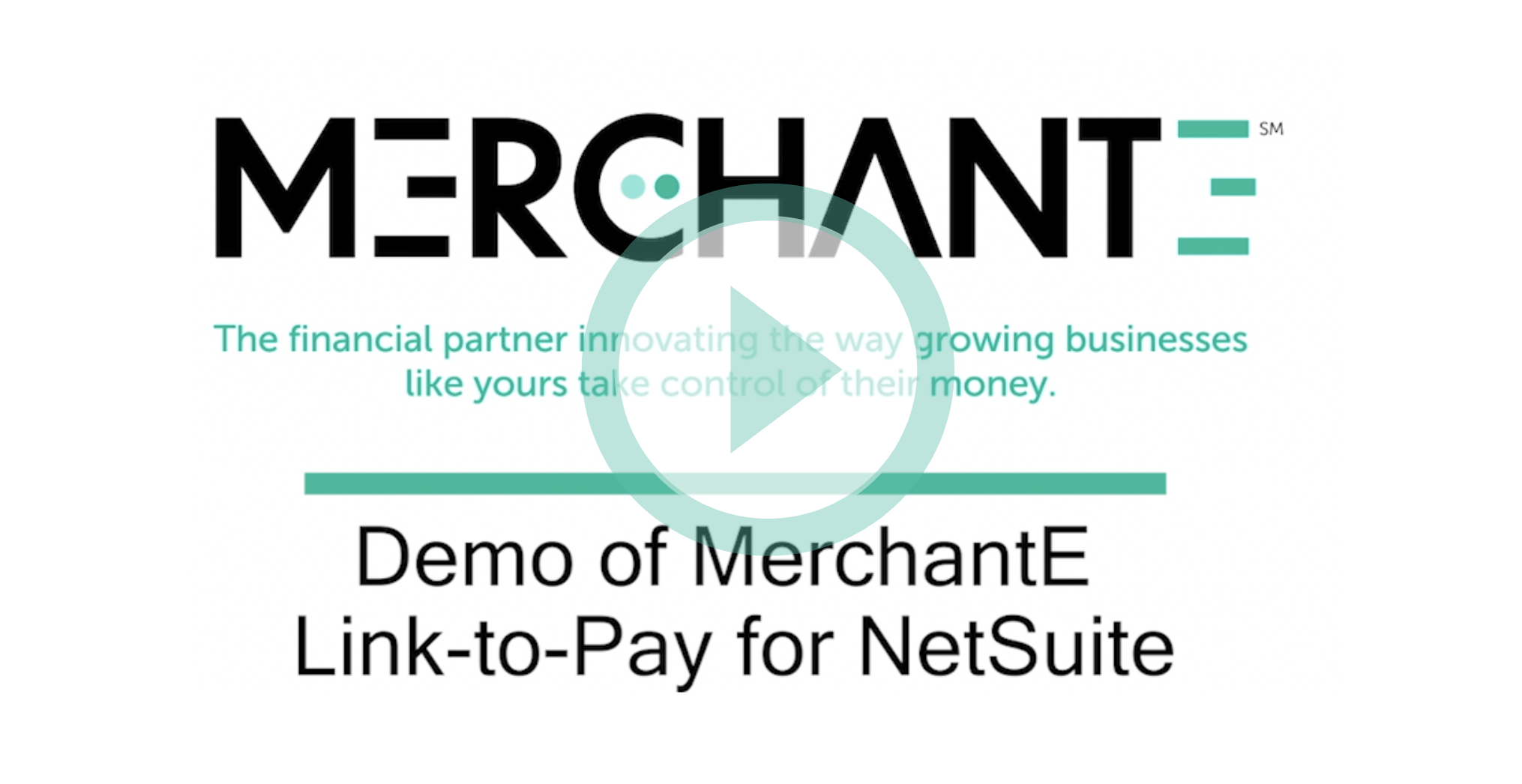 Demo of MerchantE Link-to-Pay for Netsuite